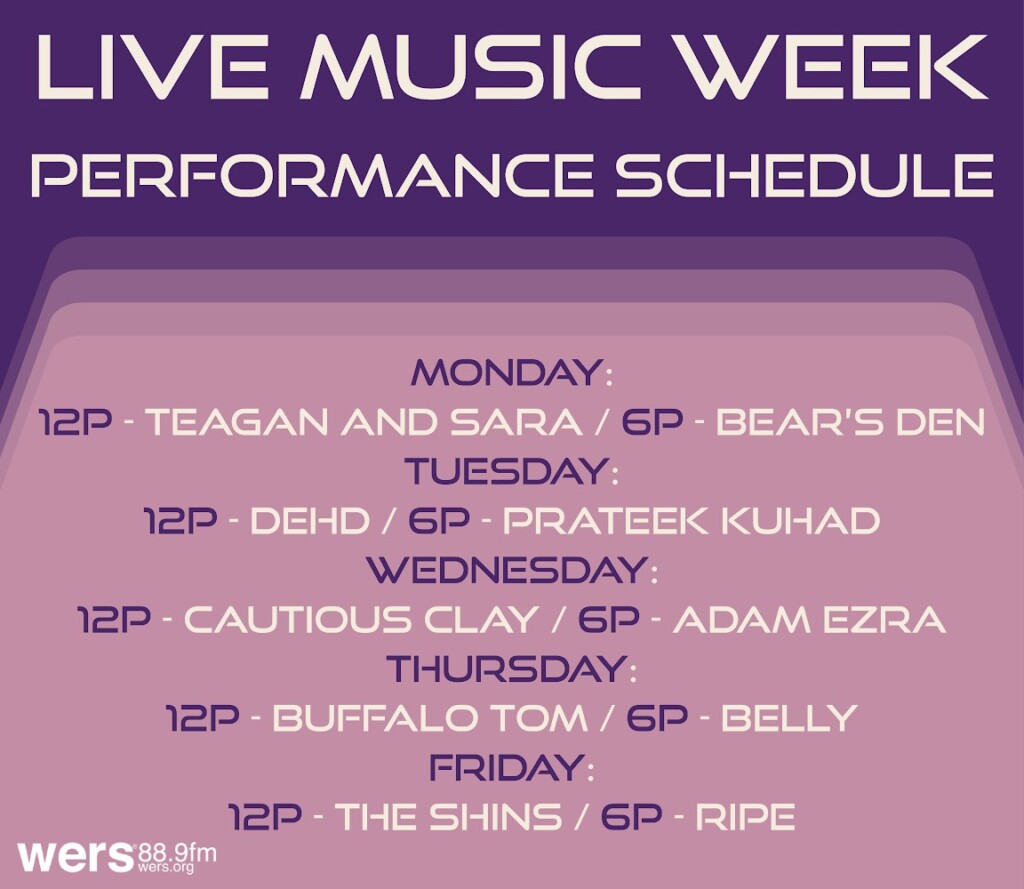 Live Music Week Spring 2022 Archives - WERS 88.9FM